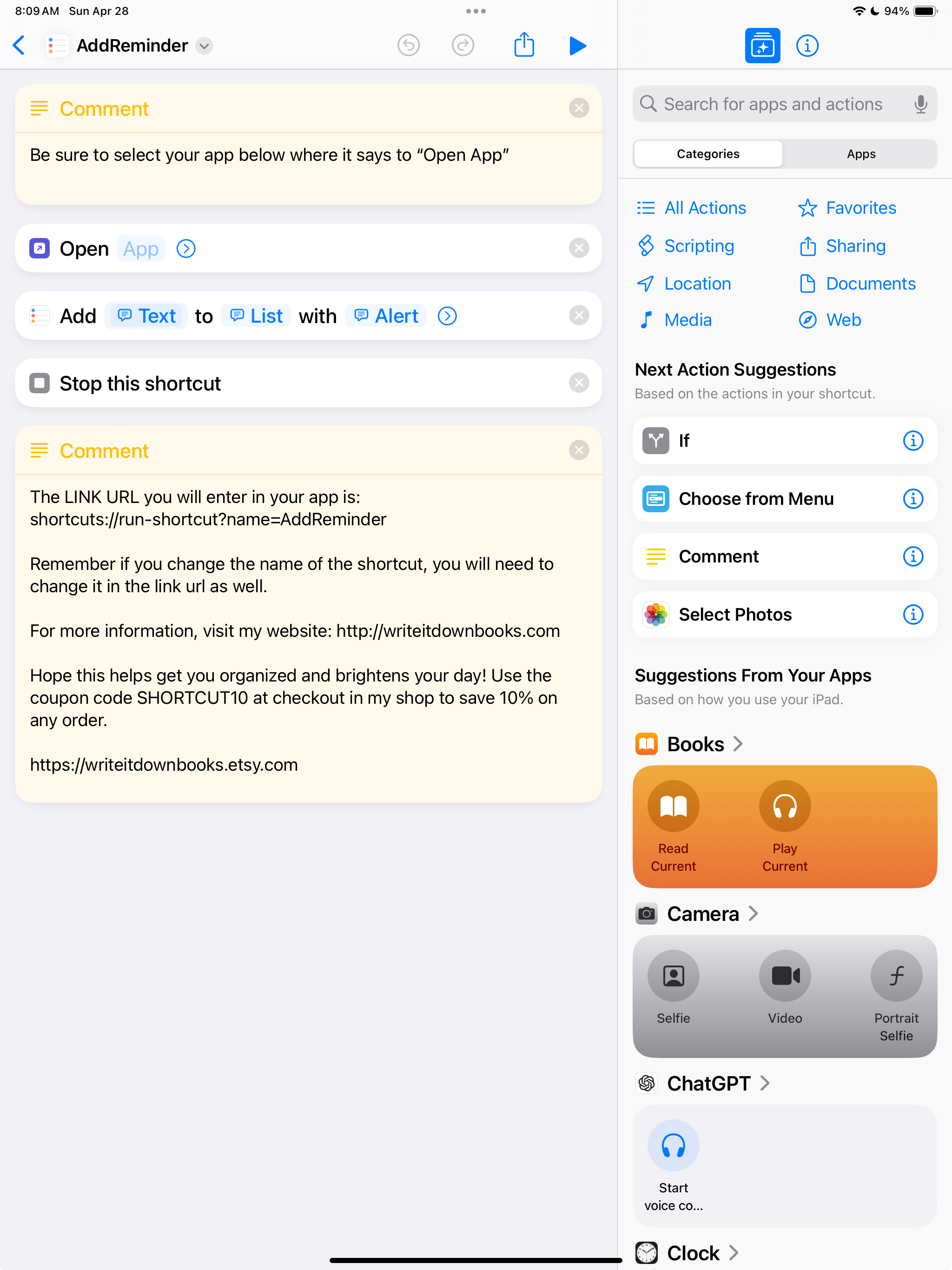 Pt 4: Add Link To Create A Reminder In Any EXISTING Digital Planner Or ...