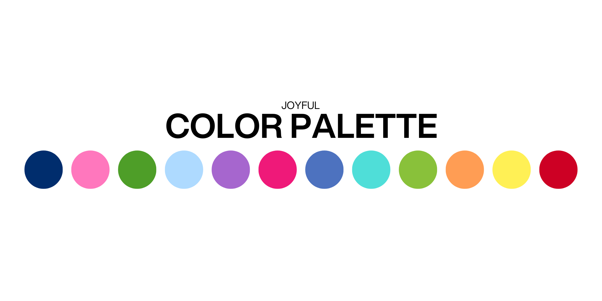 JOYFUL COLOR PALETTE – WRITE IT DOWN BOOKS