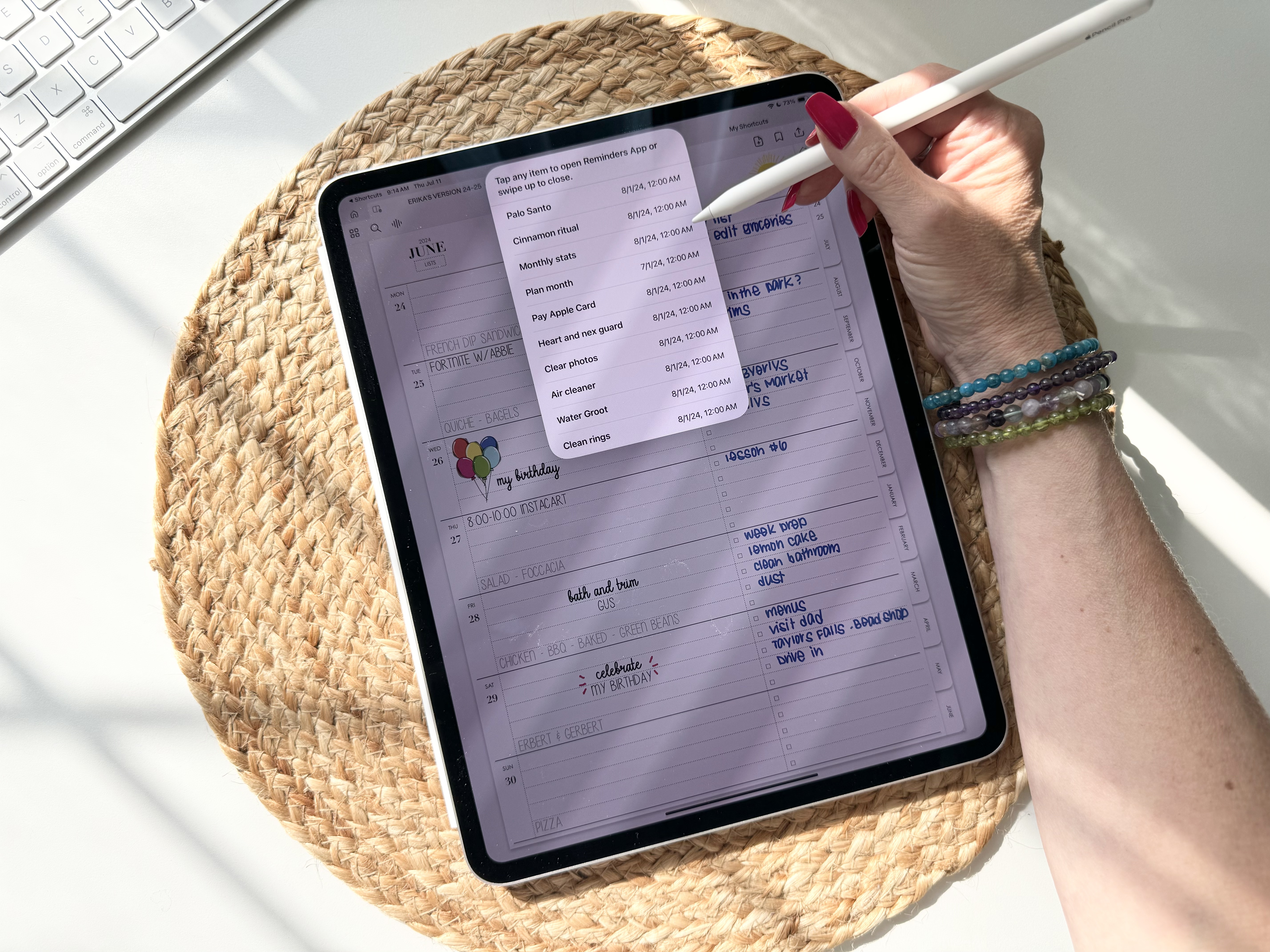 Pt 8: Add A Link To View Reminders In Any EXISTING Digital Planner Or ...